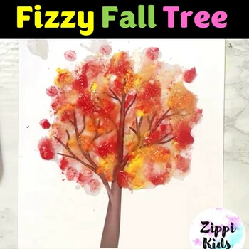 Fall Tree Template, Sensory color mixing art and science activity Printable