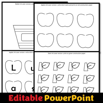 Fall Name Craft Activities, Acorn Craft, Apple craft, Pumpkin craft ...