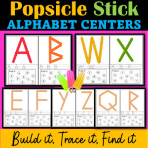 Popsicle Sticks Activities | Alphabets, Numbers, Shapes, Visual ...