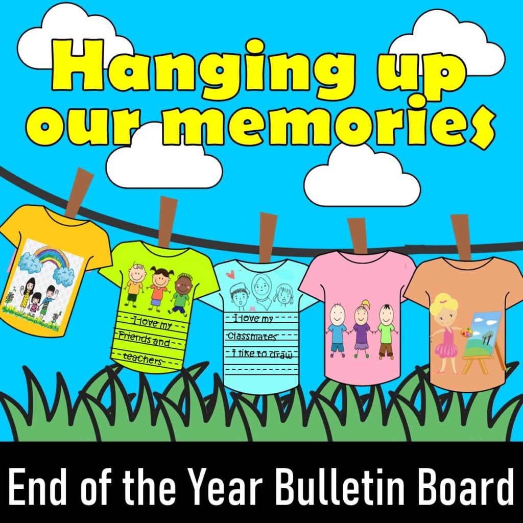 End of the Year Bulletin Board, June door decor ideas. Hanging up our ...