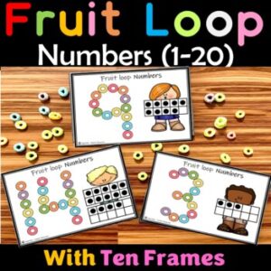 Fruit Loop Activities, Letters/Alphabets, Numbers, 2D Shapes for ...