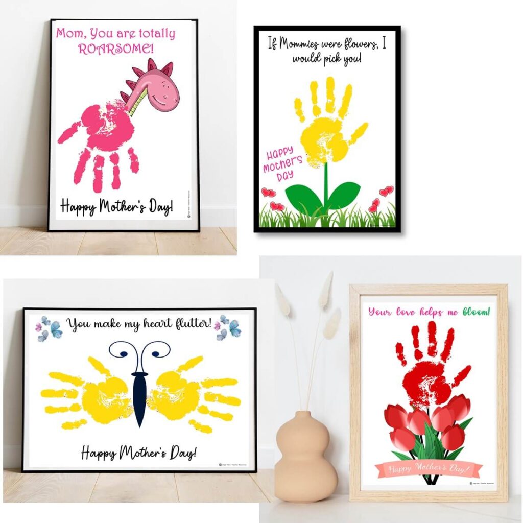 Mothers Day Handprint Art, Keepsake Art, Mothers Day Craft Activities ...