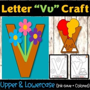 Letter "Vv" Alphabet Craft, Letter of the Week - Letter "V" Craft ...
