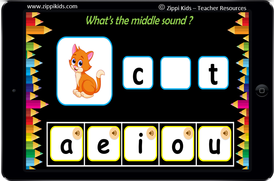 Beginning Sounds, Middle, Ending Sounds & CVC Words BIG BUNDLE - 250 ...