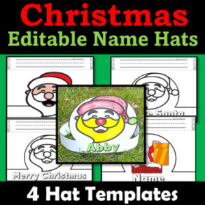 Santa Name Hat/Crown, Christmas Coloring Activities & Craft - Zippi Kids