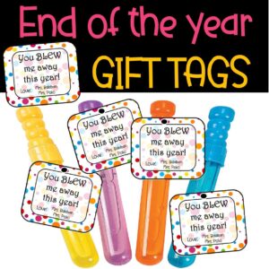 End of the Year Gift Tags BUNDLE, 10 EDITABLE Designs| Summer Gift tags ...