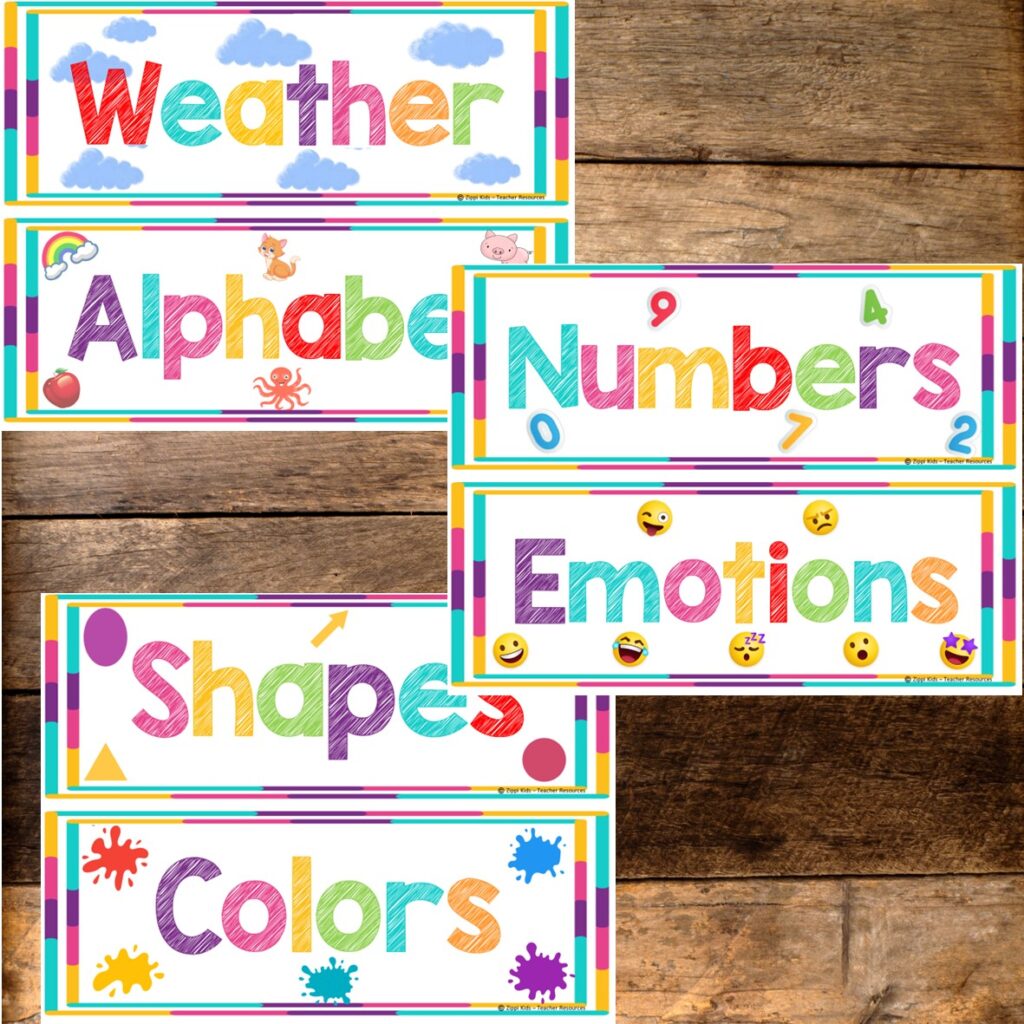 Back to School Classroom Decor Posters Bundle for Preschool, Pre-K ...