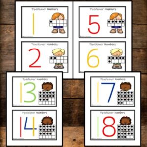 Pipe Cleaner Number Activities, Morning Tubs, Math Centers, Ten frame ...