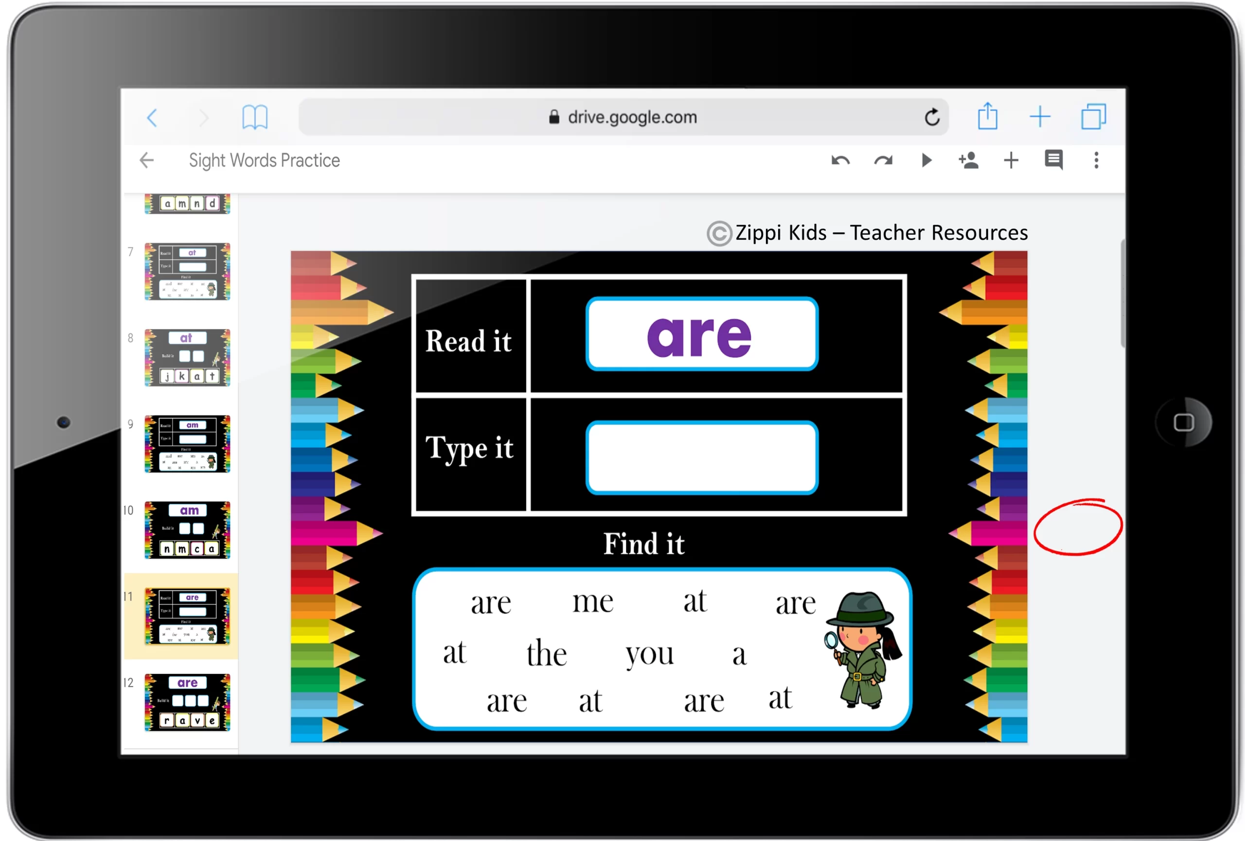 Sight Words Practice Activities - 100 Google Slides/ PowerPoint - Zippi ...