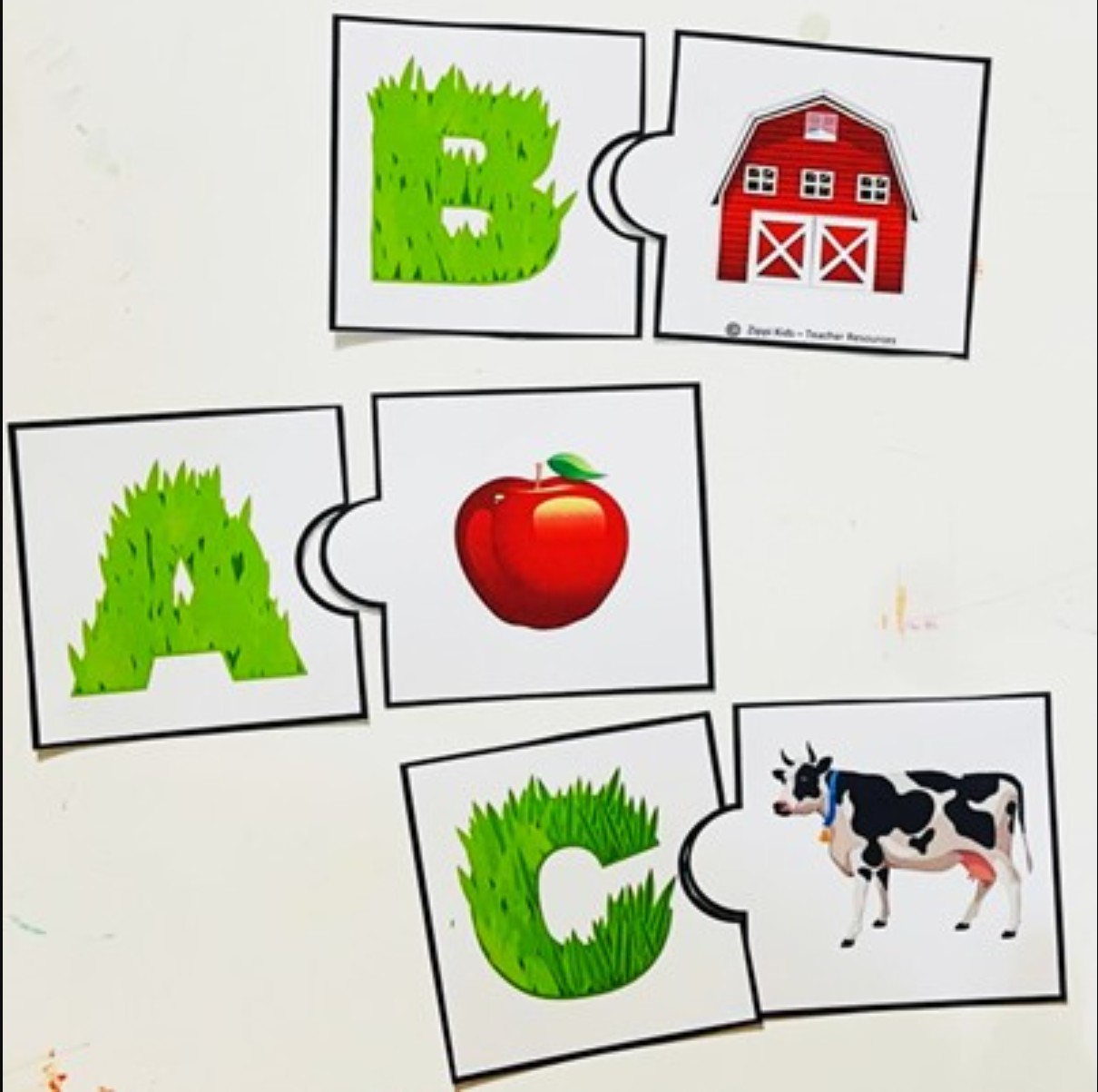 Farm Theme Preschool Printable - Farm Number Puzzle Free Printable ...