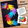 Handprint Dragon Craft FREE PRINTABLE for Chinese New Year - Zippi Kids