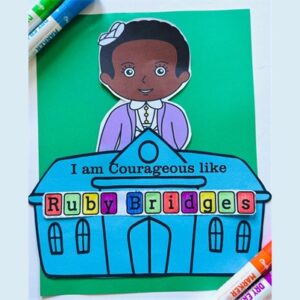 Ruby Bridges craft for Black History Month for kids - Zippi Kids