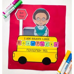 Rosa Parks craft for Black History Month for kids - Zippi Kids