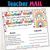 Teacher Mail Note, Happy Mail, Positive Parent Mail, Parent ...