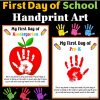 First day of School Handprint poem Keepsake for PreK through 2nd Grade ...