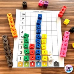 Snap cube/ Unifix Cubes Graphing FREE PRINTABLE - Zippi Kids