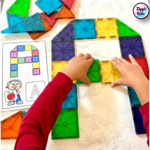 Magna Tiles Letter, Numbers, Shapes and Patterns Printable Cards ...