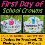 First Day of School Handprint Apple Keepsake for Pre-K & Kindergarten ...