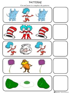 Dr. Seuss No prep Pre-k Activities for Read Across America Week - Zippi ...