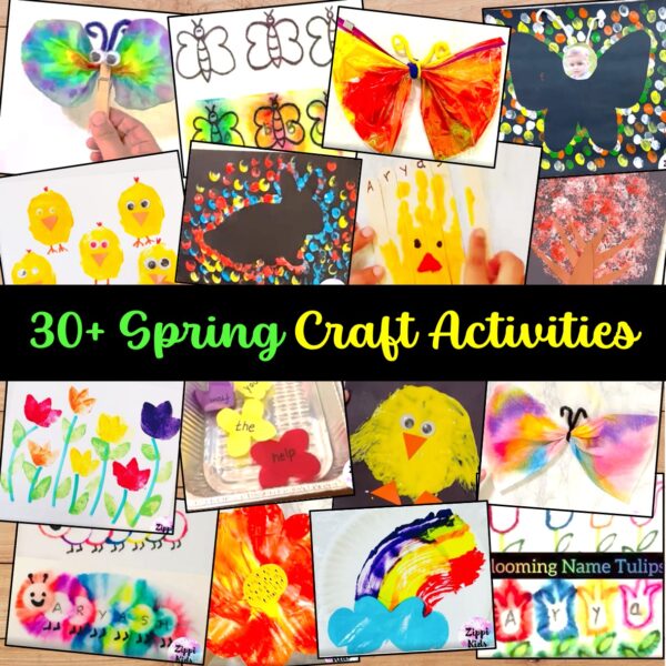Cotton Ball Bunny Craft for Easter - Free Printable - Zippi Kids