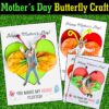 "You make my heart flutter" Mother's day butterfly craft - Zippi Kids