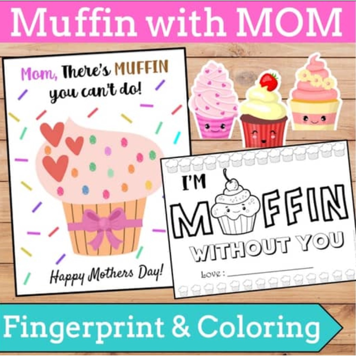 MUFFINS with MOM Mother's day craft - Zippi Kids