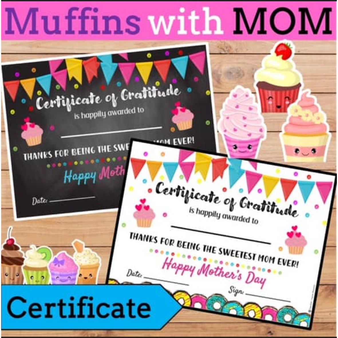 MUFFINS with MOM Mother's day craft - Zippi Kids