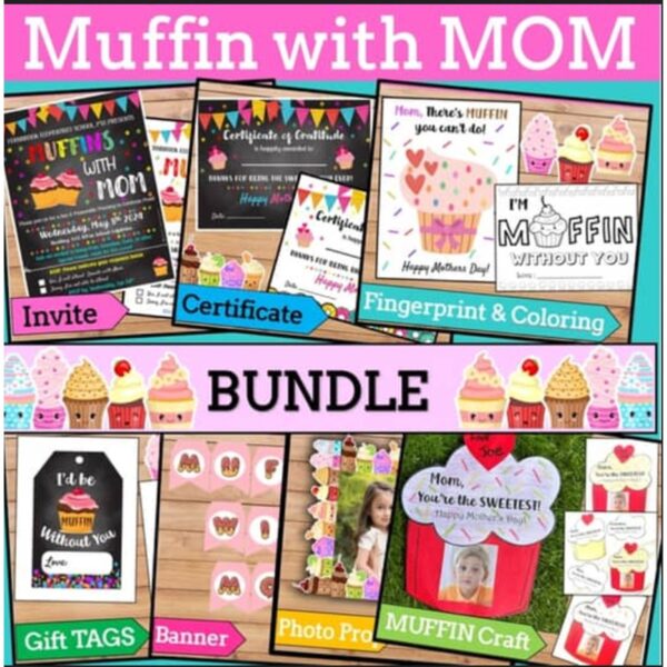 MUFFINS with MOM Mother's day craft - Zippi Kids