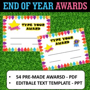 End of the Year Awards Certificates for Graduation - Zippi Kids