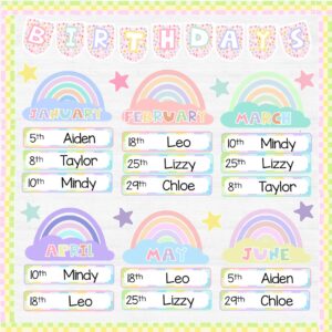 Pastel Dreams Rainbow Birthday Bulletin Board - Zippi Kids