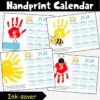 2026 Handprint Calendar Keepsake, Low prep New year Gift, One-Page ...